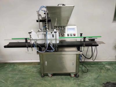 China Double Head Servo Gear Pump Cosmetic Cream Filling Machine 20-5000ml Capacity 40-50 BPM for sale