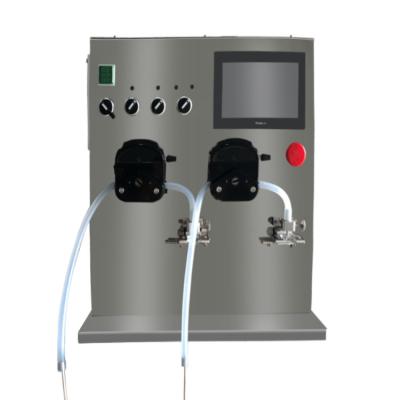 China Double Head Nail Polish Bottle Filling Machine 750-1000pcs/h with 1-500ml Capacity and ±0.2g Accuracy for sale