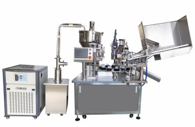 China 380V Automatic Hose Filling and Sealing Machine with 30-60 pcs/min Speed and 10-60mm Tube Diameter Range for sale
