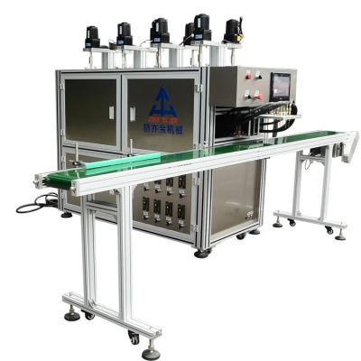 China Eight Color Cosmetic Cream Filling Machine 380V 50HZ with 11mL Capacity and 1800 Molds/Hour Output for sale