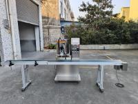 China Single Head Gear Pump Filling Machine with 3M Conveyor Belt - 20-70 pcs/min Capacity, ±0.1g Accuracy for sale