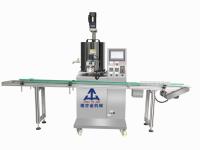 China 3KW Stainless Steel SUS304 Gear Pump Filling Machine with Heating System 20-70 pcs/min ±0.1g Accuracy for sale