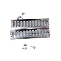 China 12 Holes Metal Lipstick Mold Double Color Slant Hot filling for sale