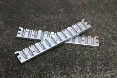 China Double Color Ribbed Lipstick Production Line Mold With 12 Holes for sale