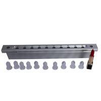 China 10 Holes Vermicelli Lipstick Molder For hard lipstick forming moulds for sale