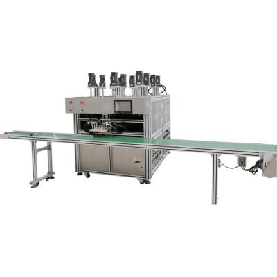 China Twelve Color Cosmetic Cream Filling Machine 380V 16.8KW with 1500 Molds/Hour Capacity for sale