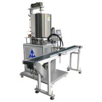China 70L Double Head Gear Pump Filling Machine with Heating System | 40-140 pcs/min Capacity | 5KW Power for sale