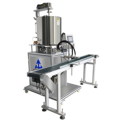 China 70L Double Head Gear Pump Filling Machine with Heating System | 40-140 pcs/min Capacity | 5KW Power for sale