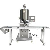 China 70L Double Head Gear Pump Filling Machine with Heating System | 40-140 pcs/min Capacity | 5KW Power for sale