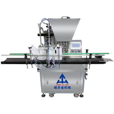 China Double Head Makeup Base Filling Machine 20-5000ml Capacity 40-50 Bottles/Minute ISO Automated for sale
