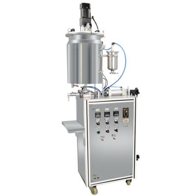 China Vertical Pressurized Mascara Filling Machine 20L Capacity 1-20ml Range for Cosmetic Production for sale