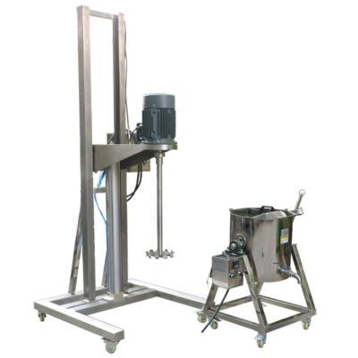 China Lipstick Pneumatically Dispersing Machine Lifting And Adjusting Speed Disperser Machine for sale