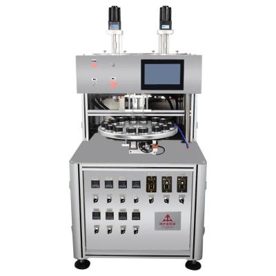 China Double Color Cream Jar Filling Machine with 50-500ML Capacity and 1400×900×1400mm Dimensions for sale