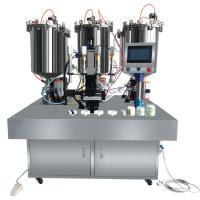 China Cosmetic Cream Filling Machine 4 Colors Ice Cream Pattern 50-250ml Capacity 1200×1200×1500mm for sale