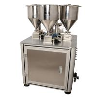 China Three Color BB Cream Filling Machine 800W 20L Capacity with 1000-1800 Pcs/Hour Production Rate for sale