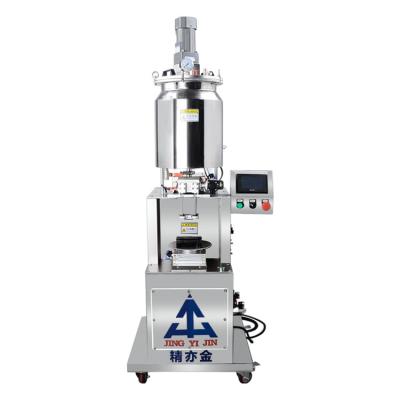 China Double Head Mascara Filling Machine with 20L Capacity and 1600-2400 pcs/hour Production Rate for sale