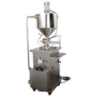 China JYJ-QDHS Water Circulation Heated Filling Machine with Pneumatic Piston Pump - 20-50pcs/min, 5-1000ml Range for sale