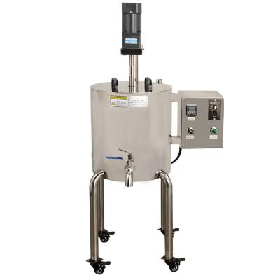 China 30L Stainless Steel Heated Mixing Machine for Lipstick Production - 100 r/min Speed, 0-100℃ Temperature Control for sale