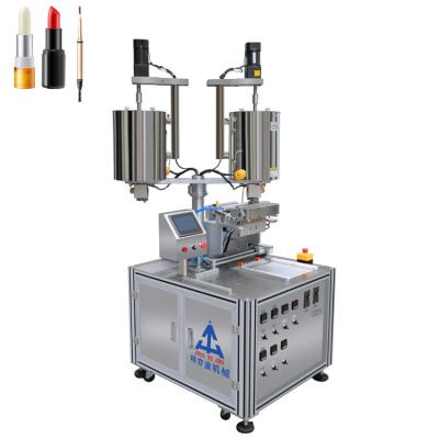 China SUS304 12-Hole Double Barrel Automatic Lipstick Filling Machine 1-15ml Capacity 320kg Industrial Grade for sale