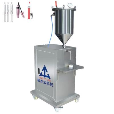 China Vertical Pressurized Hydrogel Filling Machine 20L Capacity 1-20ml Range for Mascara Lipgloss Production for sale