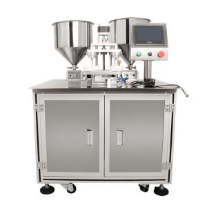 China Two-Color BB Cream Air Cushion Filling Machine | 1020 Pcs/Hour Capacity | 800×800×1400mm Dimensions for sale