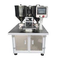 China Three Color BB Cream Air Cushion Filling Machine 800×800×1400mm with 1000-1800 Pcs/Hour Capacity for sale