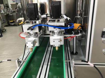China 80L Double Head Gear Pump Heated Filling Machine for Mud Mask Sticks with 40-140 pcs/min Capacity for sale