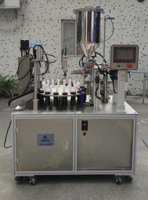 China Automatic Mascara Lipgloss Filling Machine 1800 Units/Hour 1-20ml Capacity with Adjustable Vibration Plate for sale