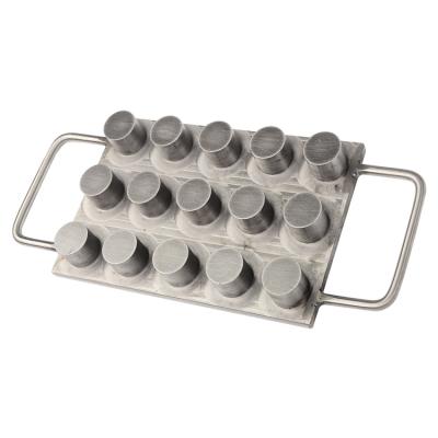 China 15 Holes Powder Pressing Machine Can Press 15pcs Eyeshadow Once Time for sale