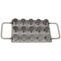 China 15 Holes Powder Pressing Machine Can Press 15pcs Eyeshadow Once Time for sale