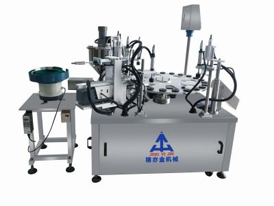 China Eyeliner Turntable Filling Machine 304 Stainless Steel 1800 Units/Hour 1-20ml Capacity for sale
