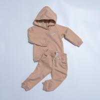 China Teen Girls Boys Winter Fleece Set With Hoodie And Logo Embroidery for sale