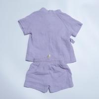 China 100% Cotton Newborn Baby Muslin/Gauze Cotton Knotted Gown Short Set for sale
