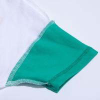 China Gender Neutral Custom Personalized T Shirts Organic Cotton Color Block for sale