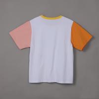 China Gender Neutral Custom Personalized T Shirts Organic Cotton Color Block for sale
