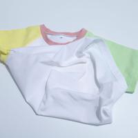 China Organic Cotton Unisex Child Street Wear Color Block Biker Short Set for sale