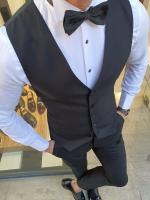 China Men'S Dark Custom Tuxedo Suit 46''-56'' Shawl Collar Tuxedo Waistcoat for sale