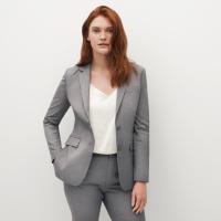 China Textured Gray Formal Stylish Womens Suits Two Piece Pants Set Formal for sale