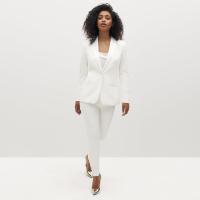 China 38% Poly Womens White Pants Suits Dressy 19% Rayon for sale