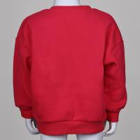 China Fleece Fabric Pullover Sweat Shirt Drop Shoulder With Solid Color for sale