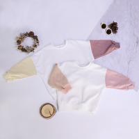 China Kid'S Oversized Patchwork Pullover Sweat Shirt With French Terry Fabric For Winter for sale