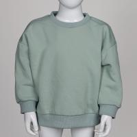 China Fleece Fabric Pullover Sweat Shirt Drop Shoulder With Solid Color for sale