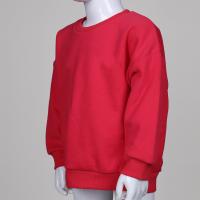 China Fleece Fabric Pullover Sweat Shirt Drop Shoulder With Solid Color for sale