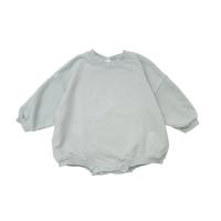 China Oversized Long Sleeve Newborn Sweater Romper French Terry Cotton Bubble Romper for sale