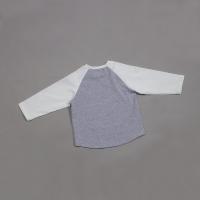 China Baseball Custom Tee Shirts 190gsm 100% Cotton Toddler Raglan Sleeve 16T for sale