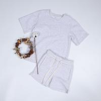 China Solid Color Family Matching Outfits Mom And Son French Terry 250gsm O Neck T Shirts for sale