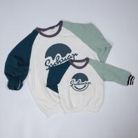 China Baseball Family Matching Outfit Long Sleeve French Terry Crew Neck for sale