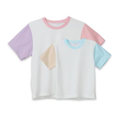 China Colorblock 100% Cotton Regular Fit Short Sleeve T Shirt for sale