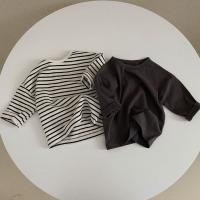 China Organic Cotton Crewneck Long Sleeve Tee for sale
