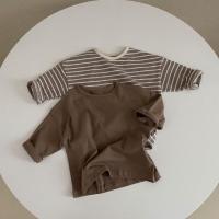 China Organic Cotton Crewneck Long Sleeve Tee for sale